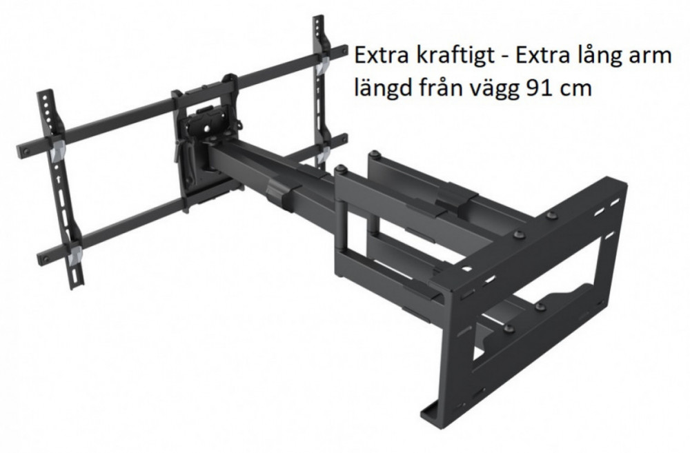 Multibrackets M Universal Lång Tv-Arm 91 cm HD Dubbel - kungstv