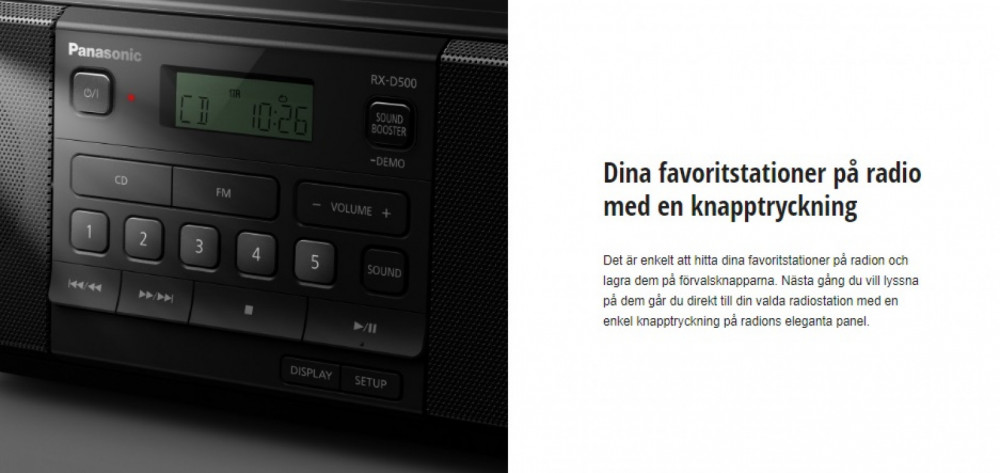 Panasonic RX-D550 - kungstv