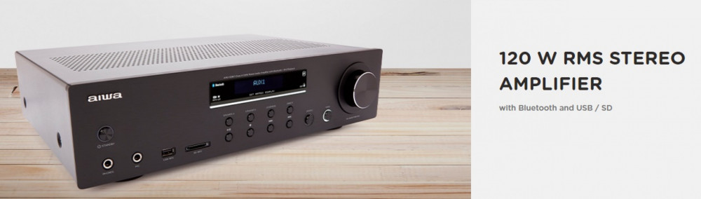 Aiwa AMU-120 BT - Bluetooth Stereo Förstärkare - kungstv