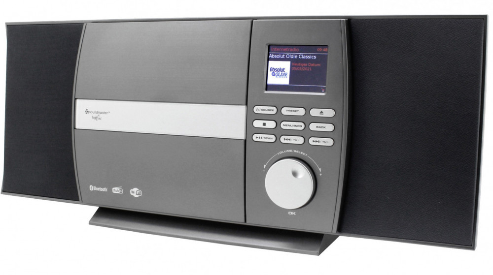 soundmaster ICD1010 AN - WiFi Internet radio, CD, Radio Platt Stereo ...