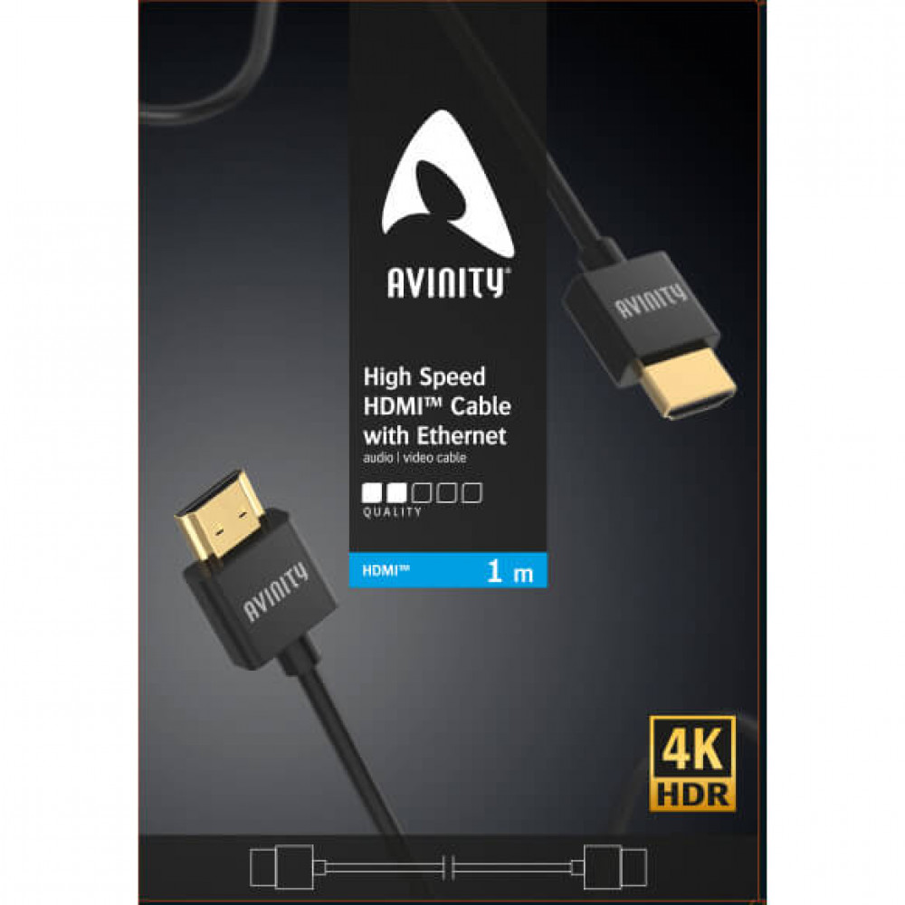 Avinity Ultratunn HDMI kabel 8K 1 meter - kungstv