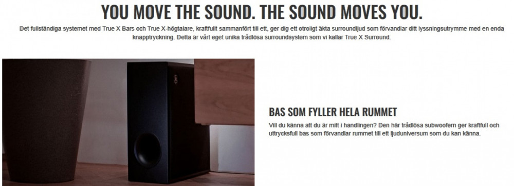 Yamaha True X Sub 100A- SW-X100A - kungstv