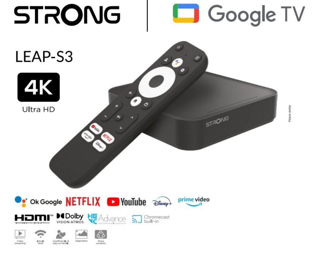 Strong LEAP-S3 Android 4K Box - Chromecast - kungstv