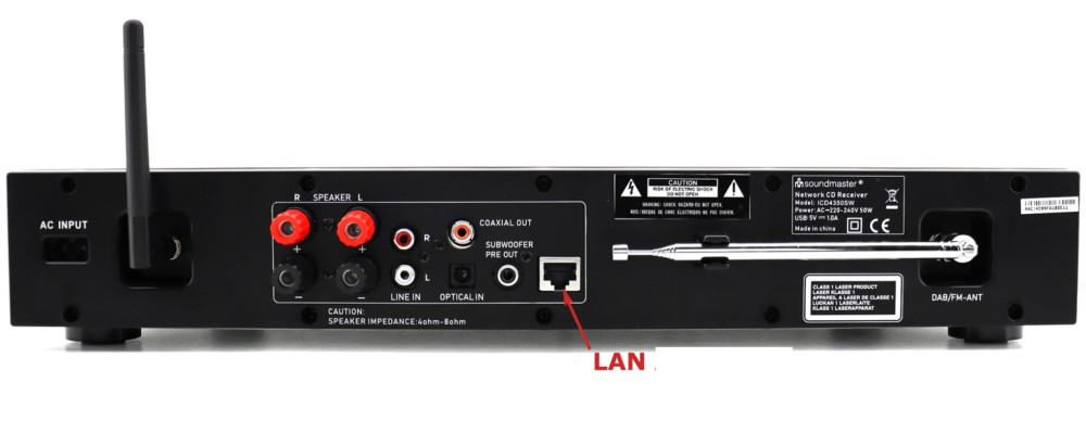 soundmaster ICD4350SW - Stereo förstärkare med WiFi och CD-spelare ...